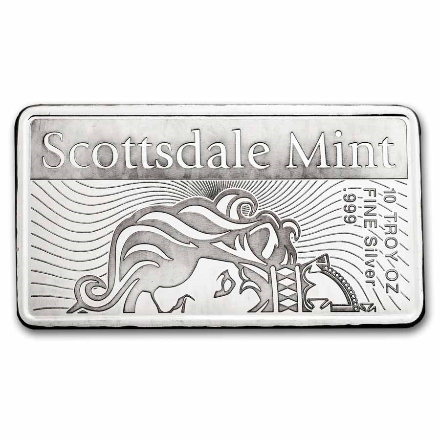 Scottsdale The Vortex Silver 10 oz (ounce) Bar