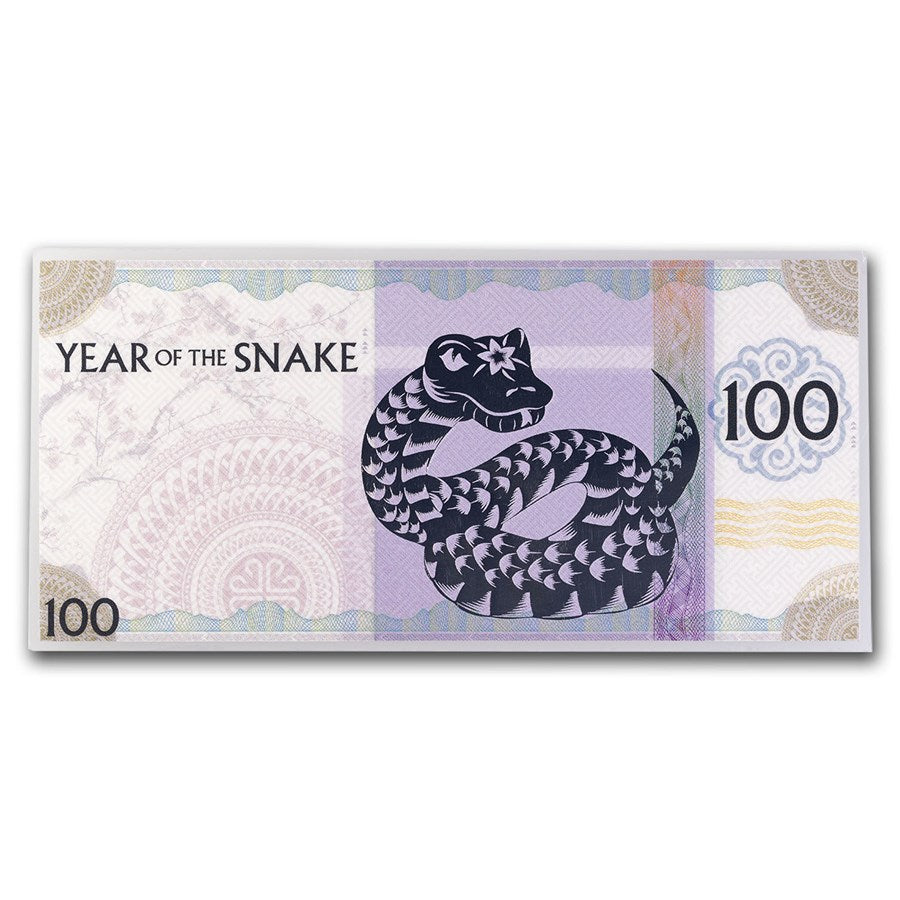 Mongolia Lunar Snake Silver 5 gram